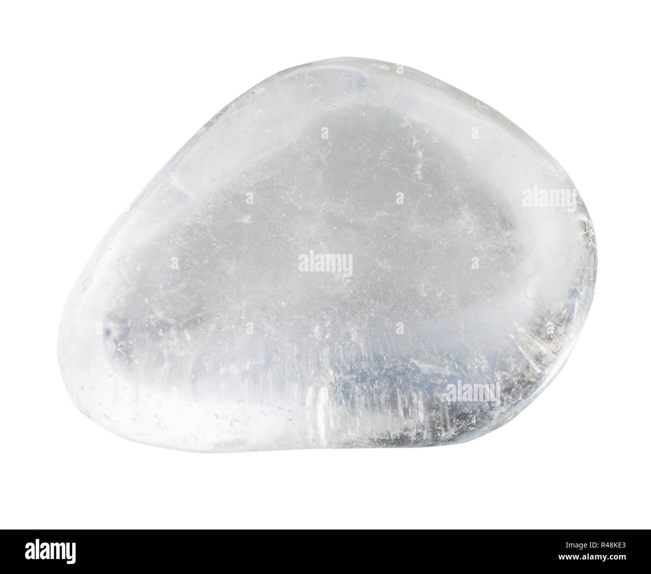Tumbled clear quartz gemstone Cut Out Stock Images & Pictures - Alamy