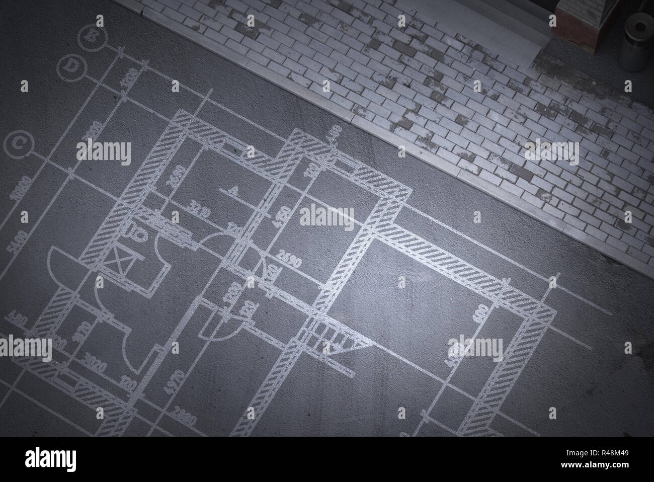 Floor plan drawings hi-res stock photography and images - Alamy