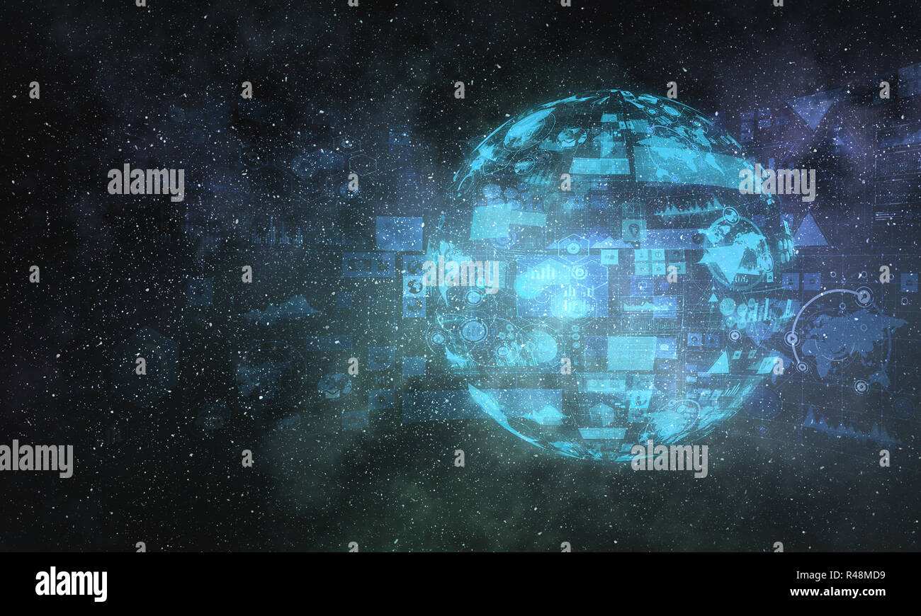 Innovative technology background Stock Photo - Alamy