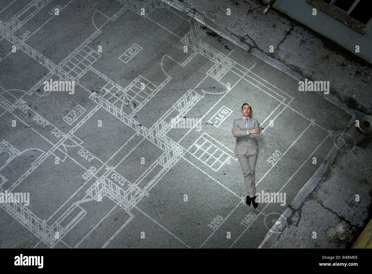 Looking at floor plan hi-res stock photography and images - Alamy
