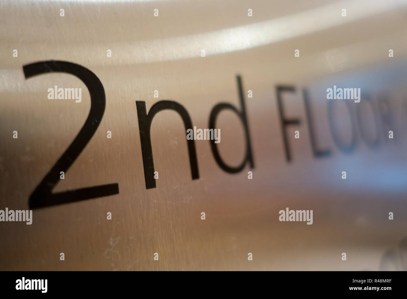 Floor lift sign closeup Stock Photo - Alamy