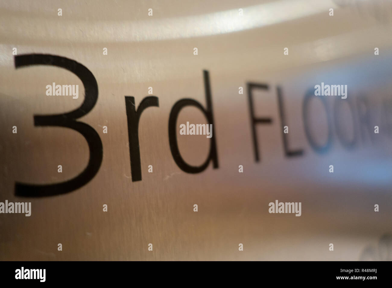 Floor lift sign closeup Stock Photo - Alamy