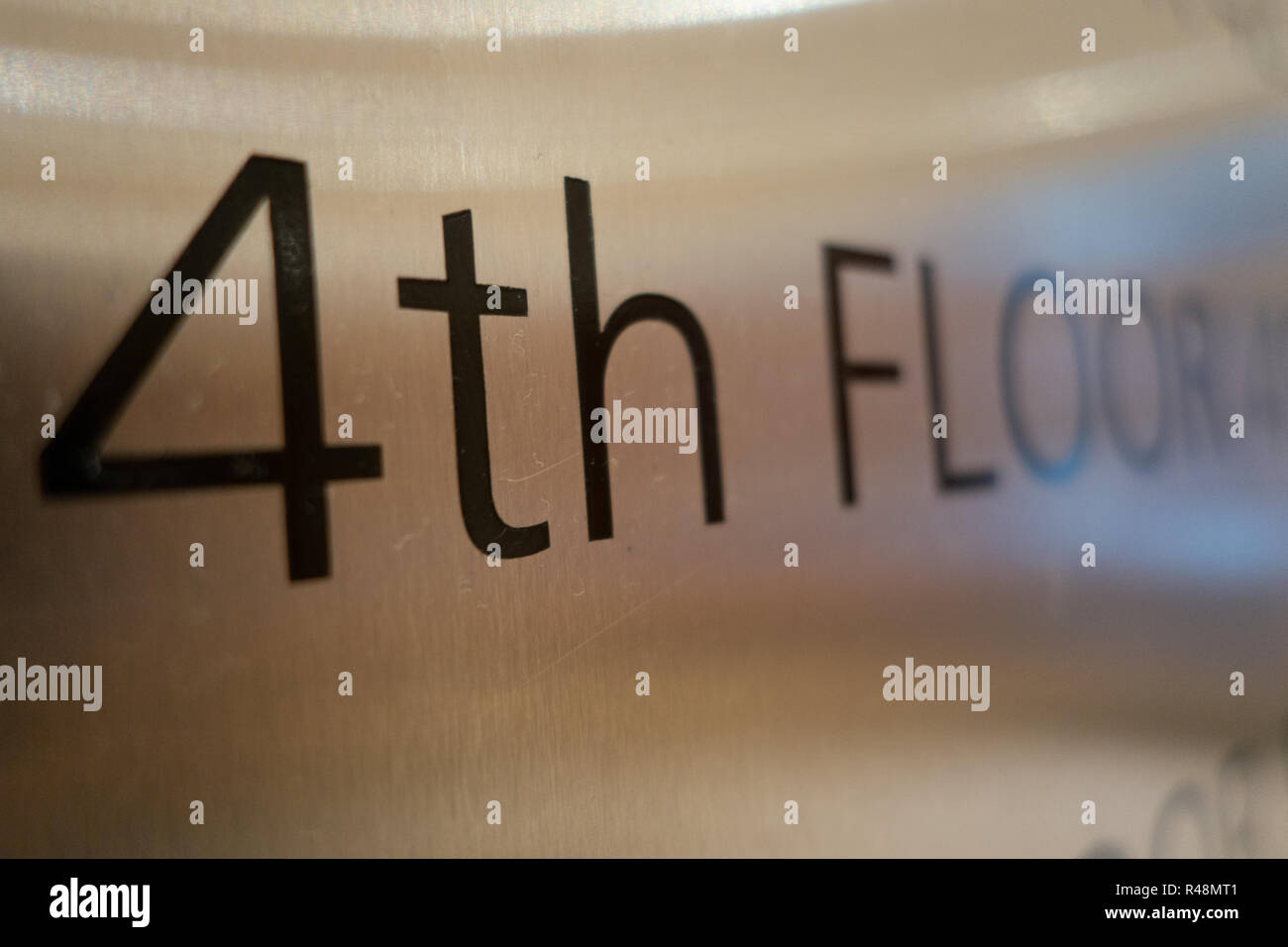 Floor lift sign closeup Stock Photo - Alamy