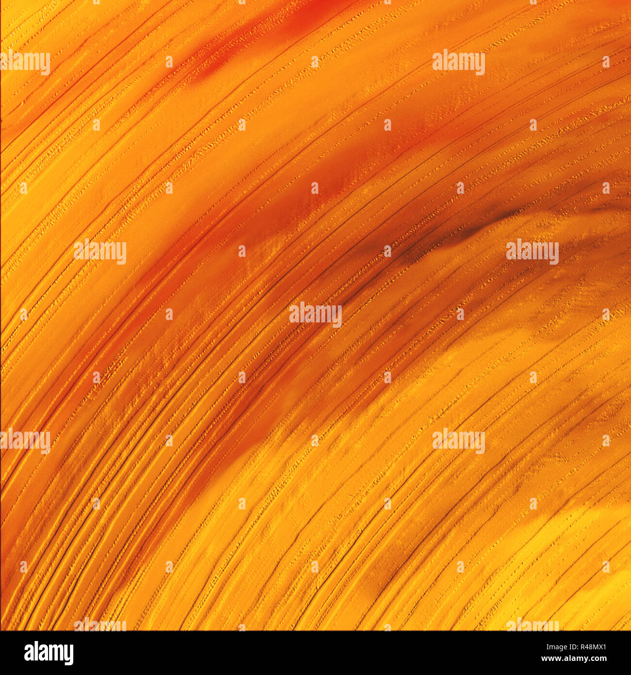 Abstract Colorful wavy theme design. Bright glowing canvas paint. Brush ...