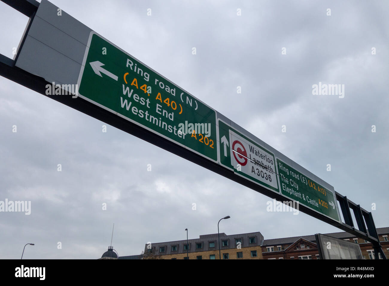 Overhead Gantry Sign High Resolution Stock Photography and Images - Alamy