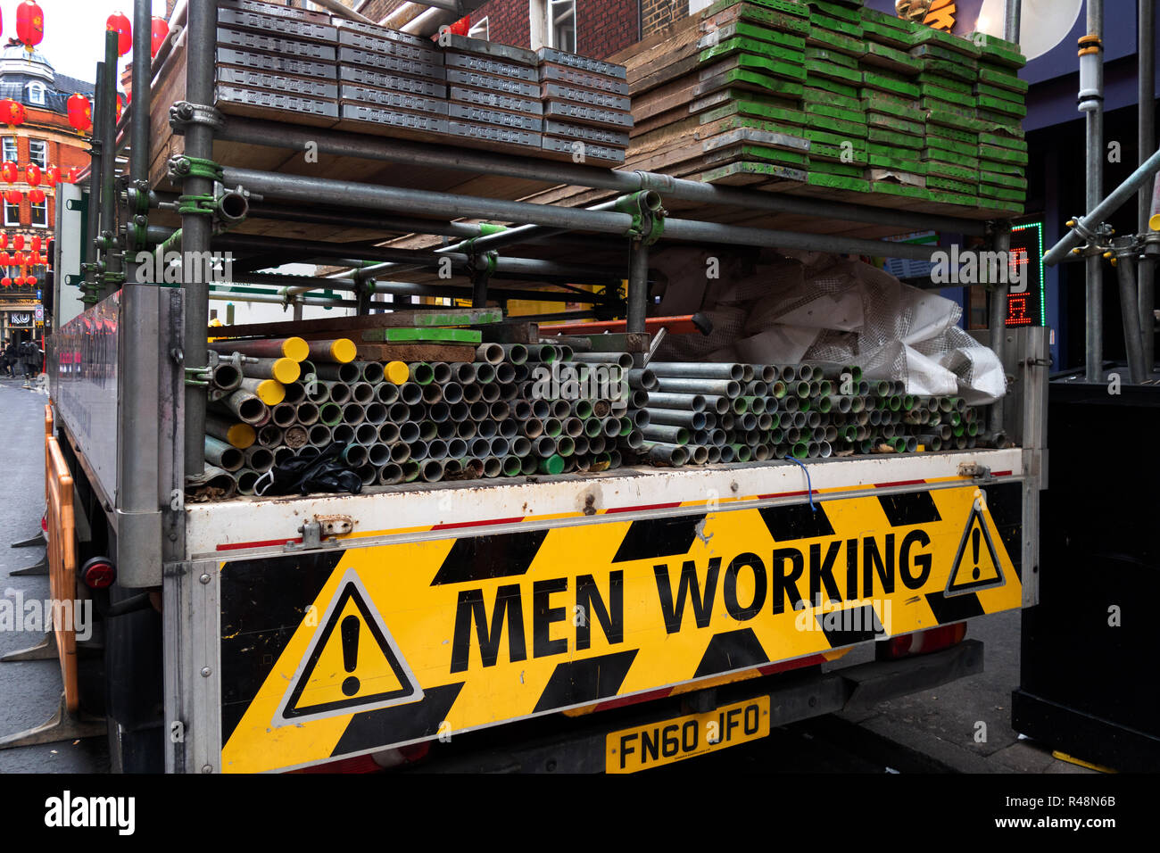 Road signs back of the truck hi-res stock photography and images - Alamy