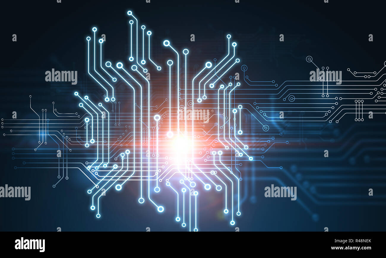 Circuit chip concept Stock Photo - Alamy