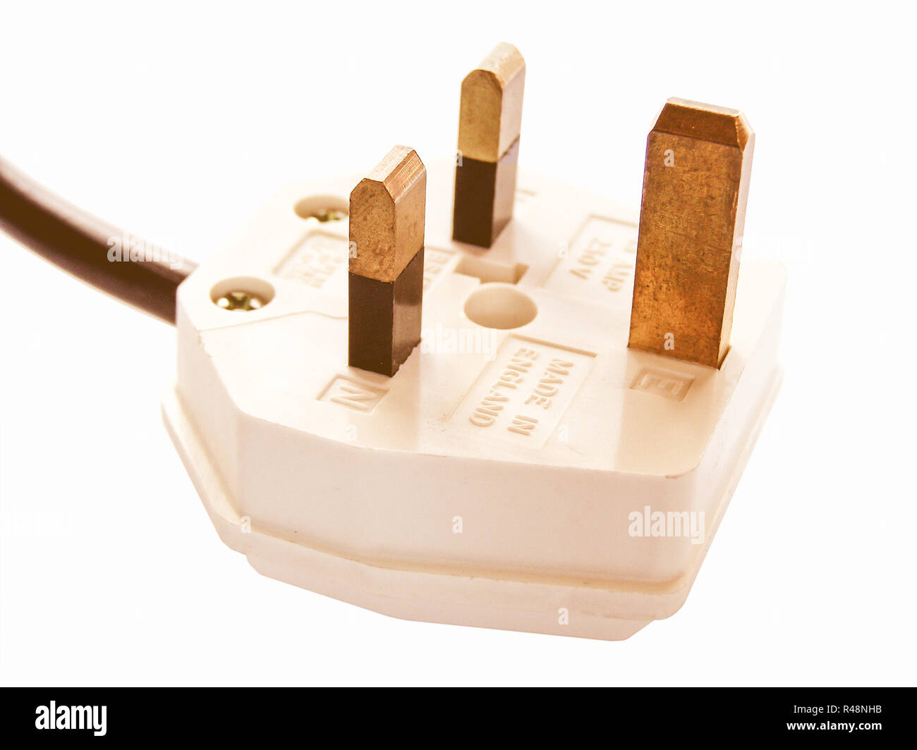 Vintage power cable Cut Out Stock Images & Pictures - Alamy