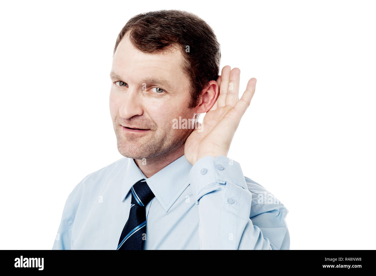 I cant hear you hi-res stock photography and images - Alamy