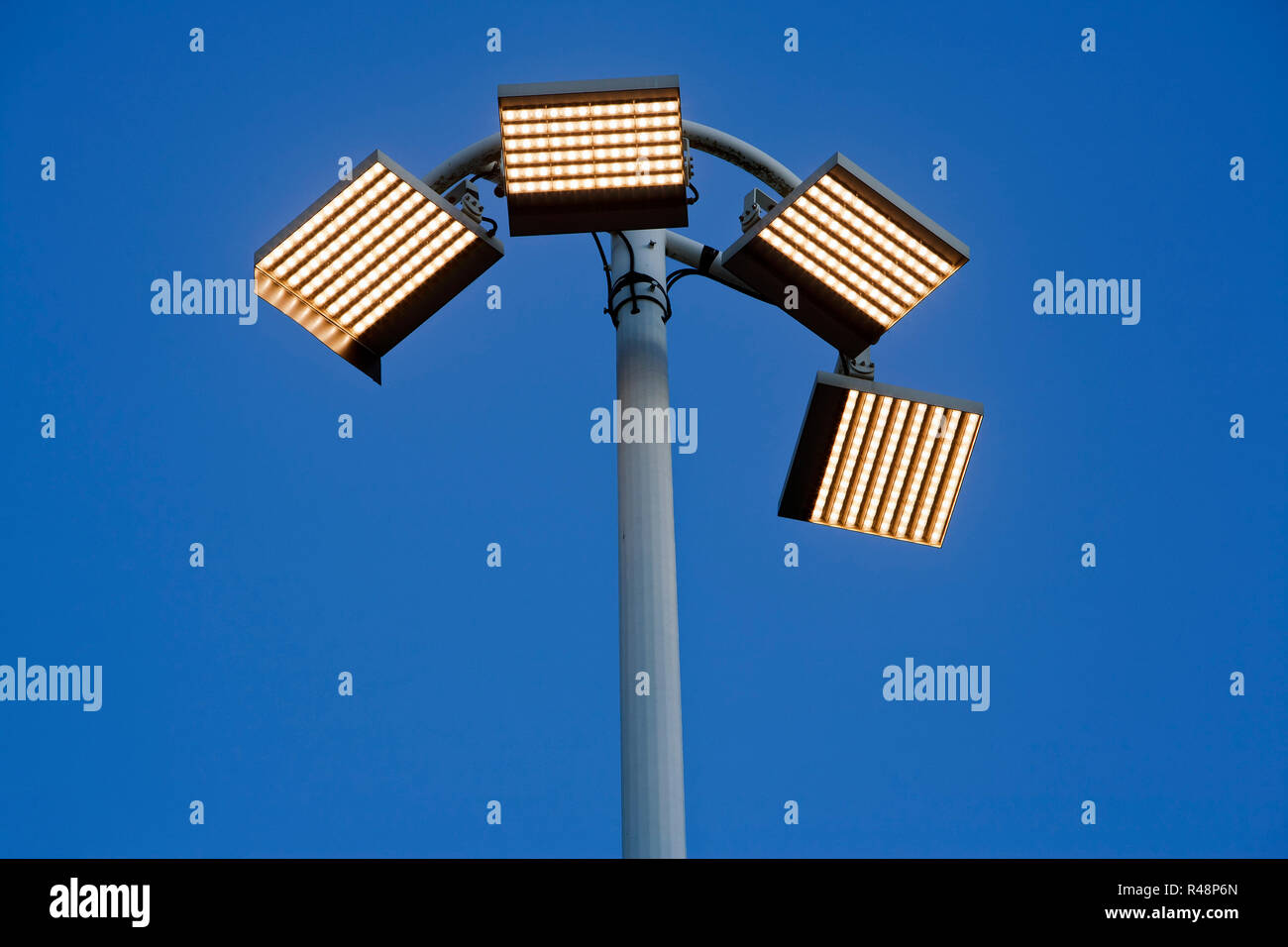 LED lamp post Stock Photo - Alamy