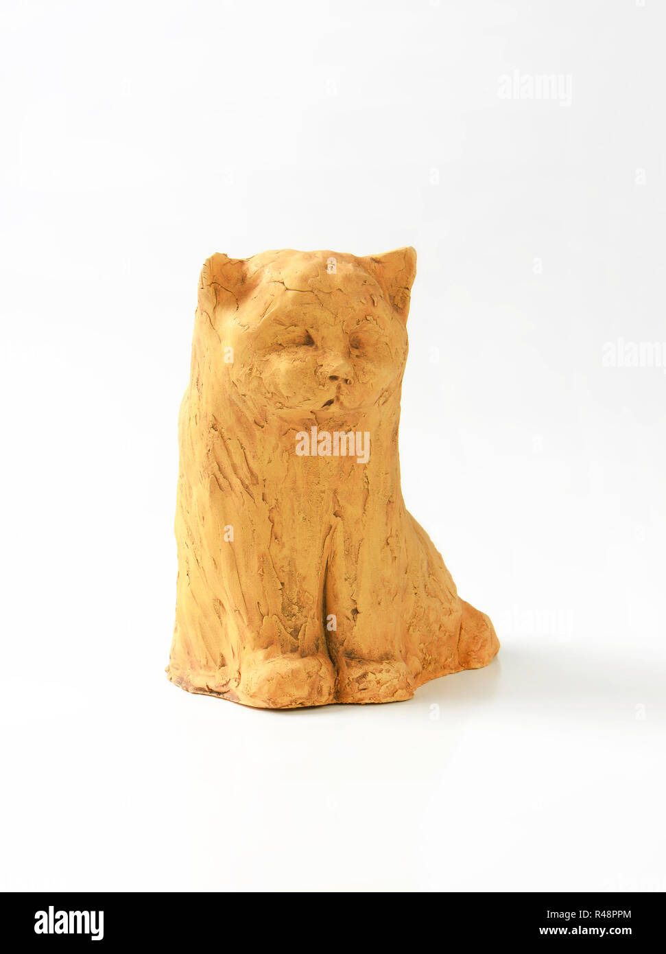 Handmade ceramic cat Stock Photo - Alamy