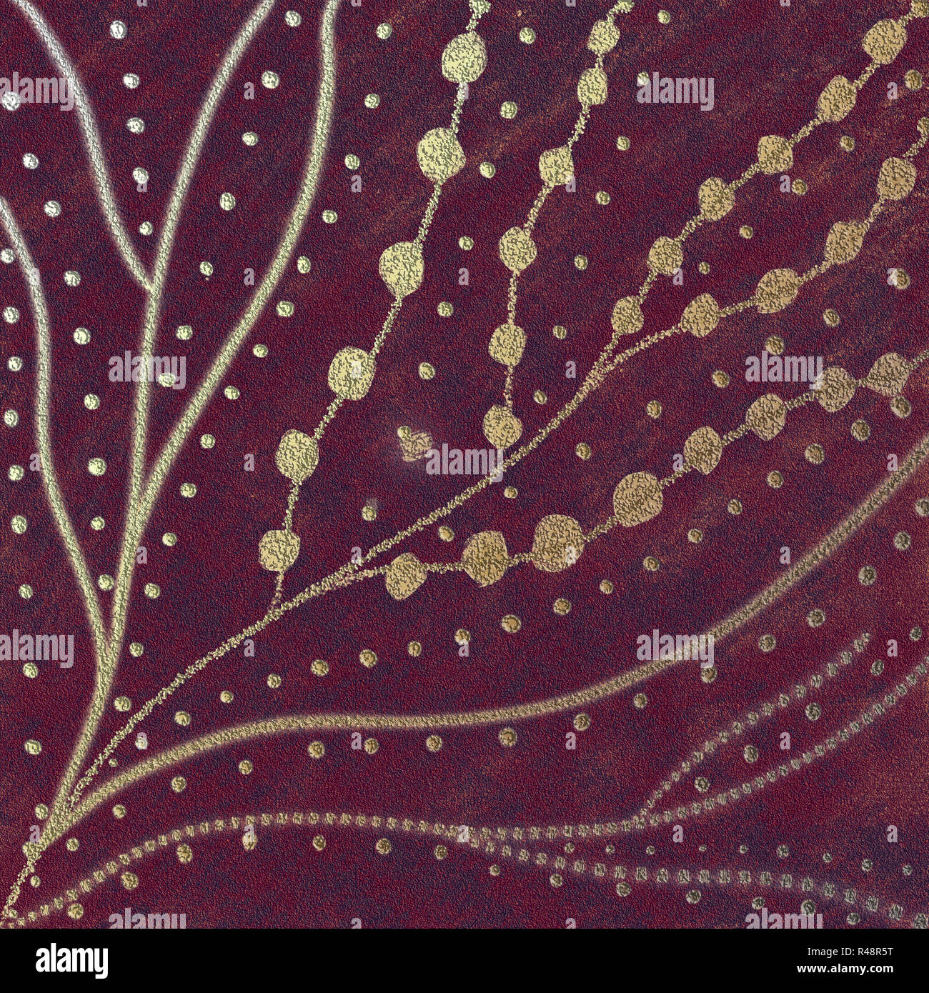 Embossed artwork. 3D illustration for backgrounds, decor, greetings ...