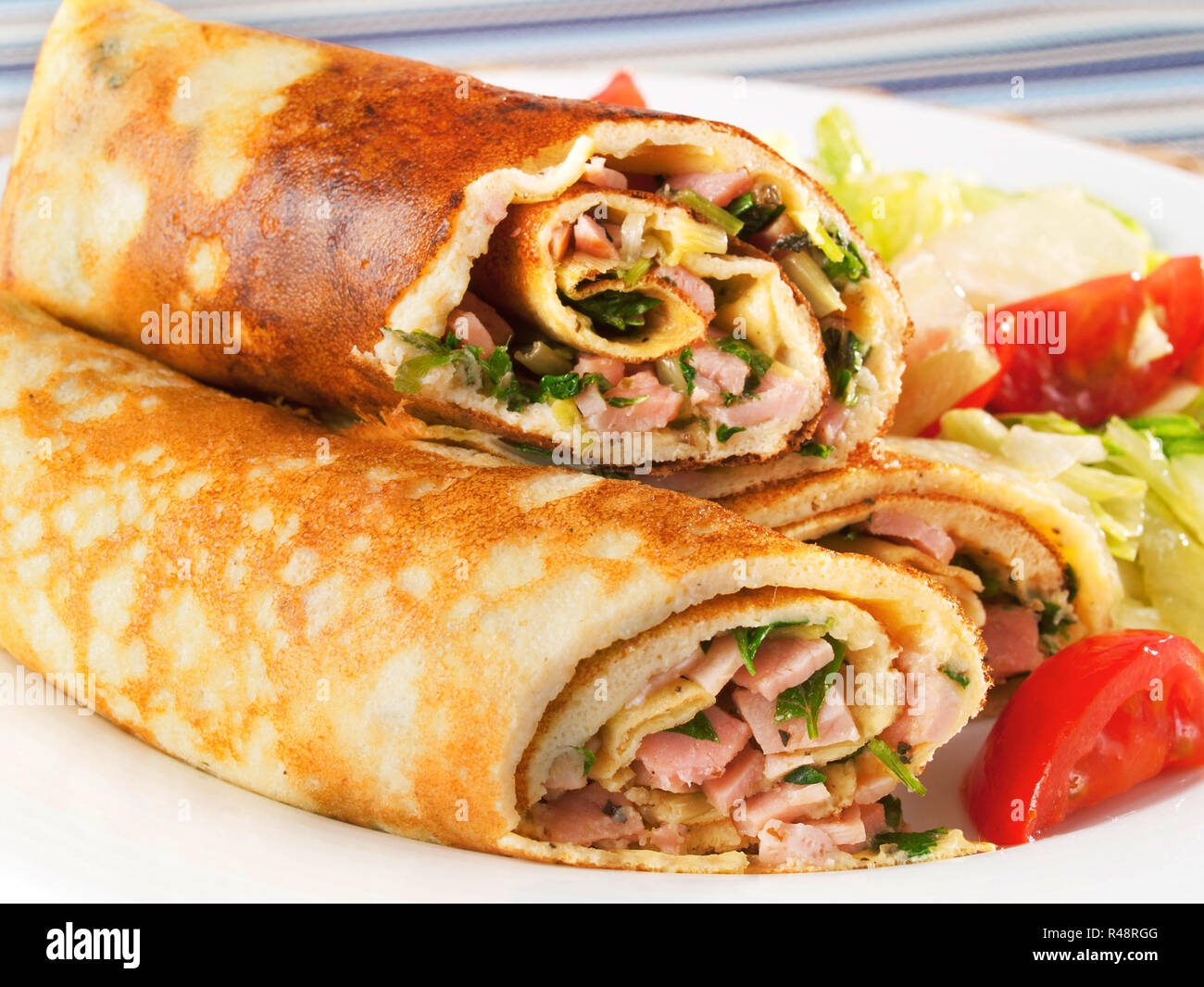 Salty pamcakes with ham,Salty pamcakes with ham,Salty pamcakes with ham ...