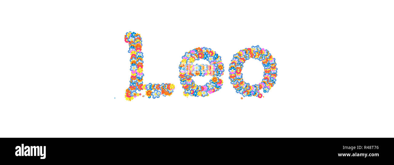 Leo font hi-res stock photography and images - Alamy