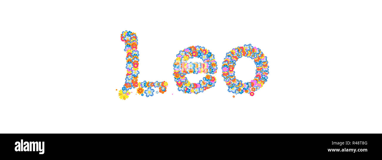 Leo font hi-res stock photography and images - Alamy