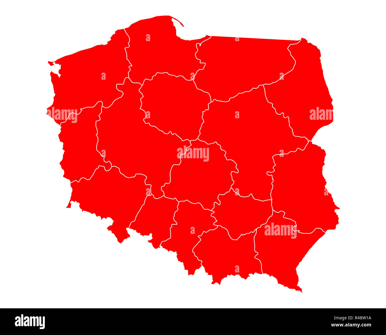 map of poland Stock Photo - Alamy