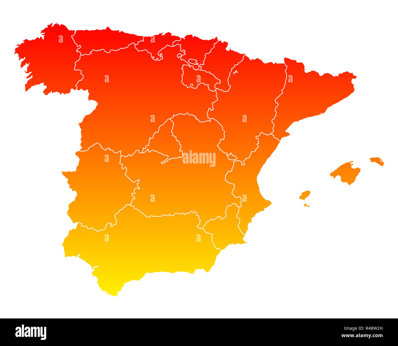 map of spain Stock Photo - Alamy