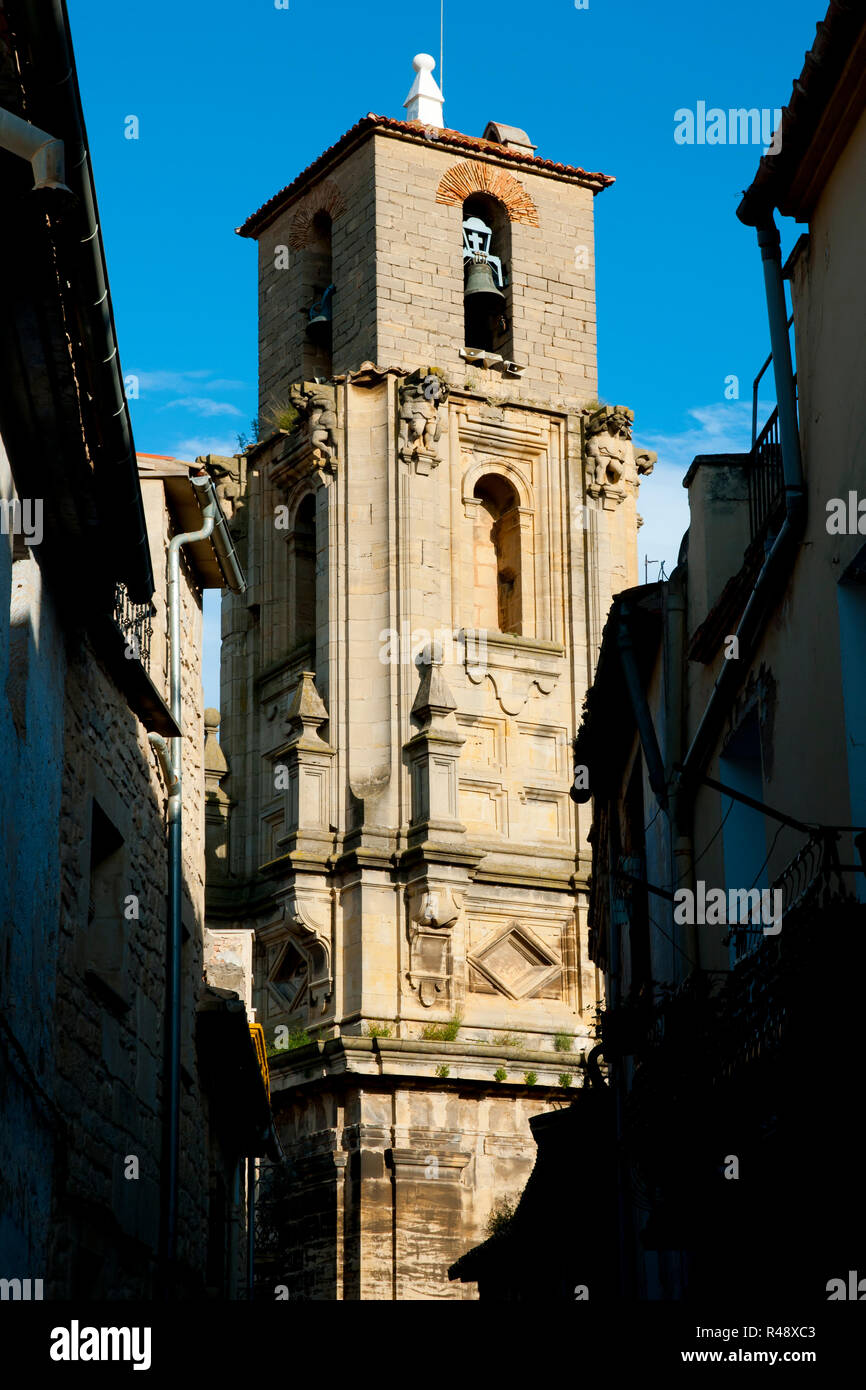 Bell Tower - Calaceite - Spain Stock Photo - Alamy