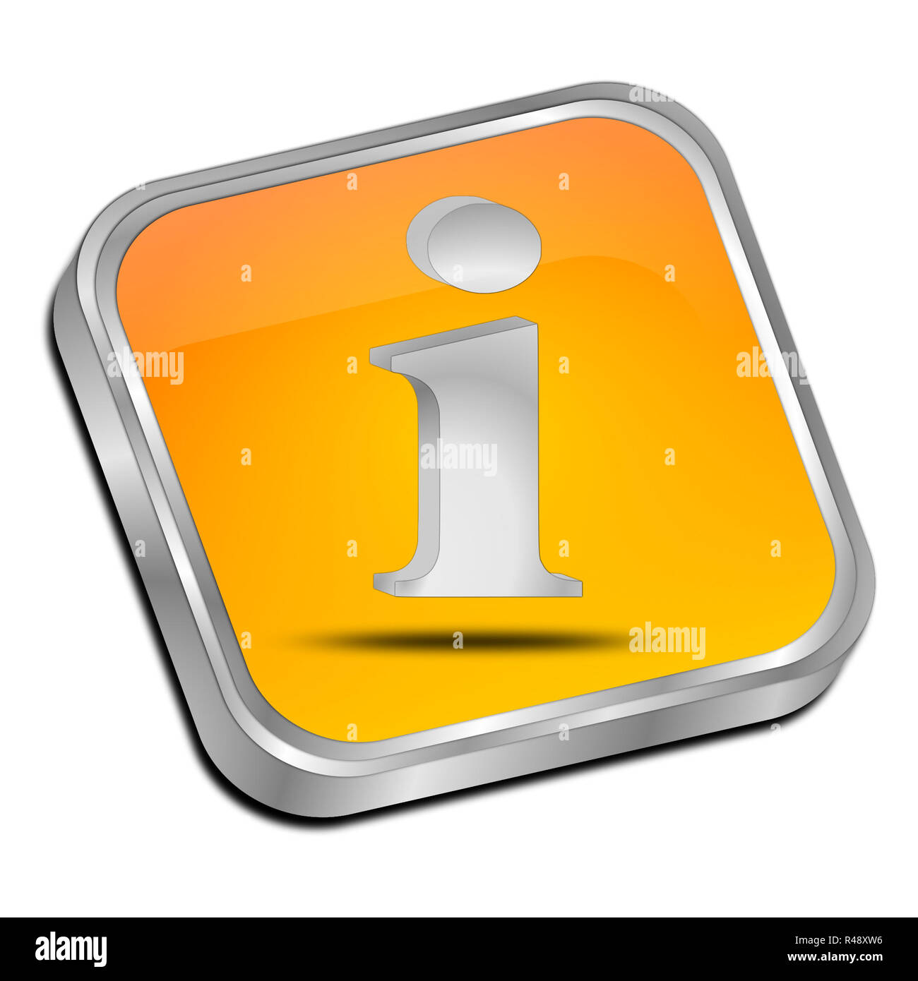 Info isolated reflection button hi-res stock photography and images - Alamy