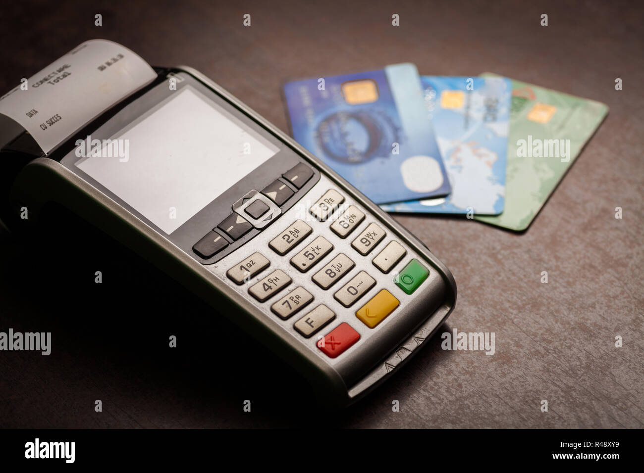 POS and credit cards Stock Photo - Alamy