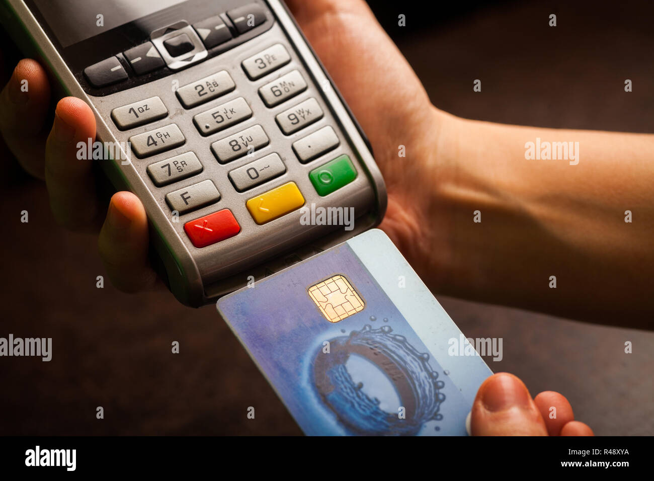 POS and credit cards Stock Photo - Alamy