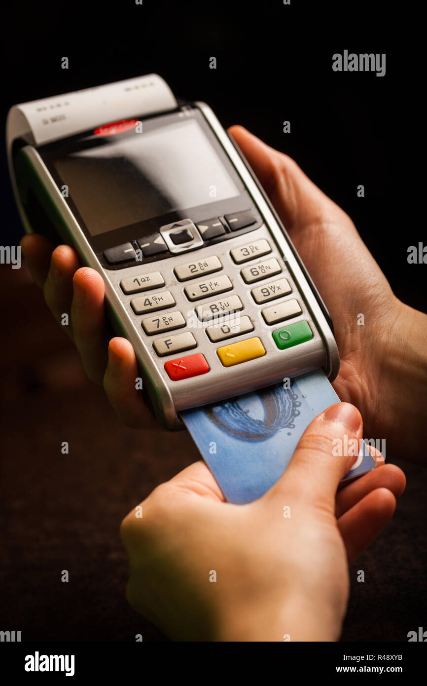 POS and credit cards Stock Photo - Alamy
