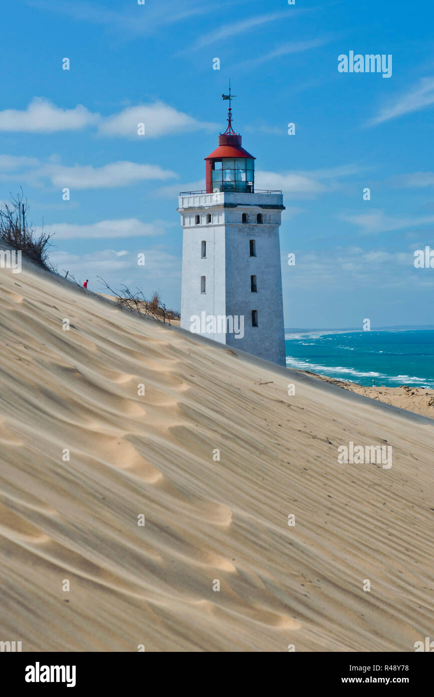 Lighthouse on a Sand Dune Stock Photo - Alamy