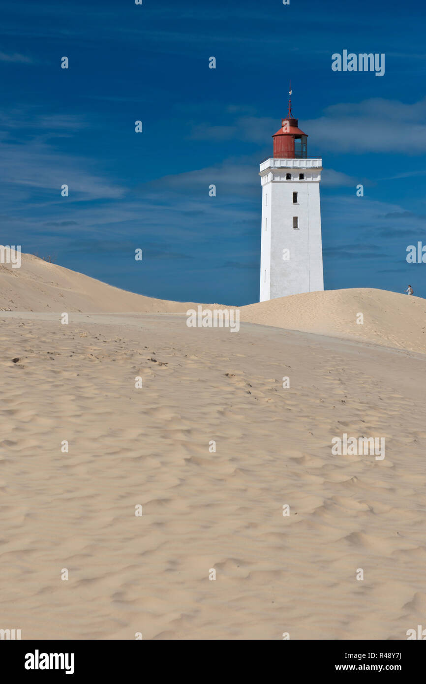 Lighthouse on a Sand Dune Stock Photo - Alamy