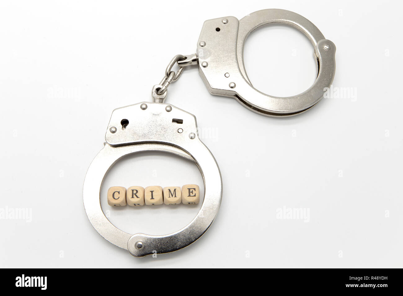 Crime white wooden letters hi-res stock photography and images - Alamy