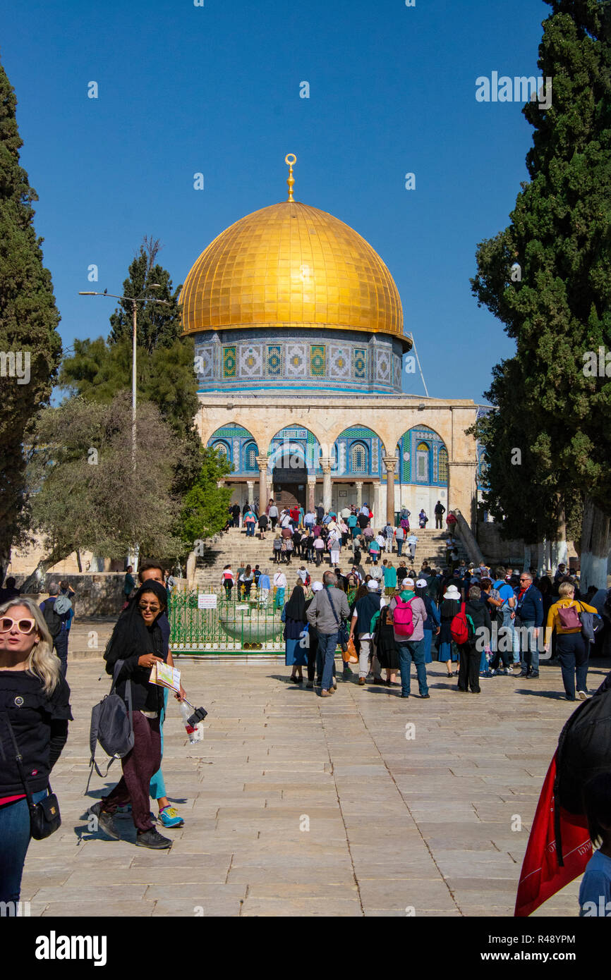 A view of the Dome of the Rock Stock Photo - Alamy