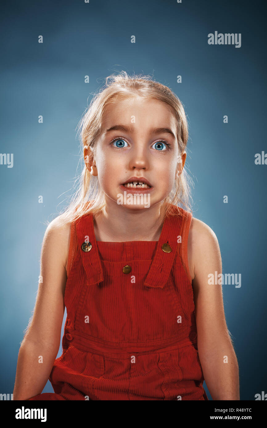 Beautiful portrait of a disaffected little girl Stock Photo - Alamy