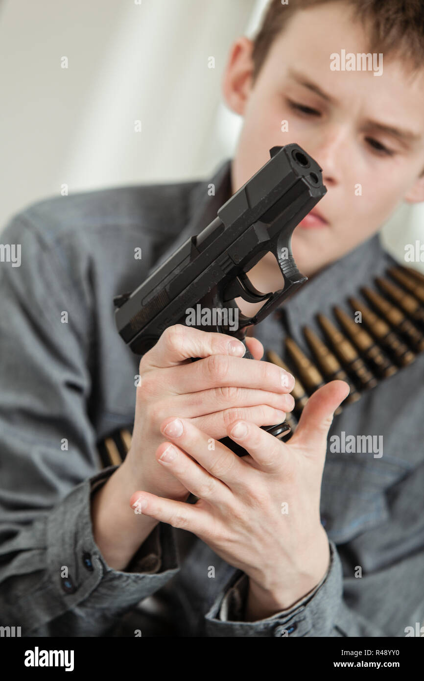 Loading revolver hi-res stock photography and images - Alamy