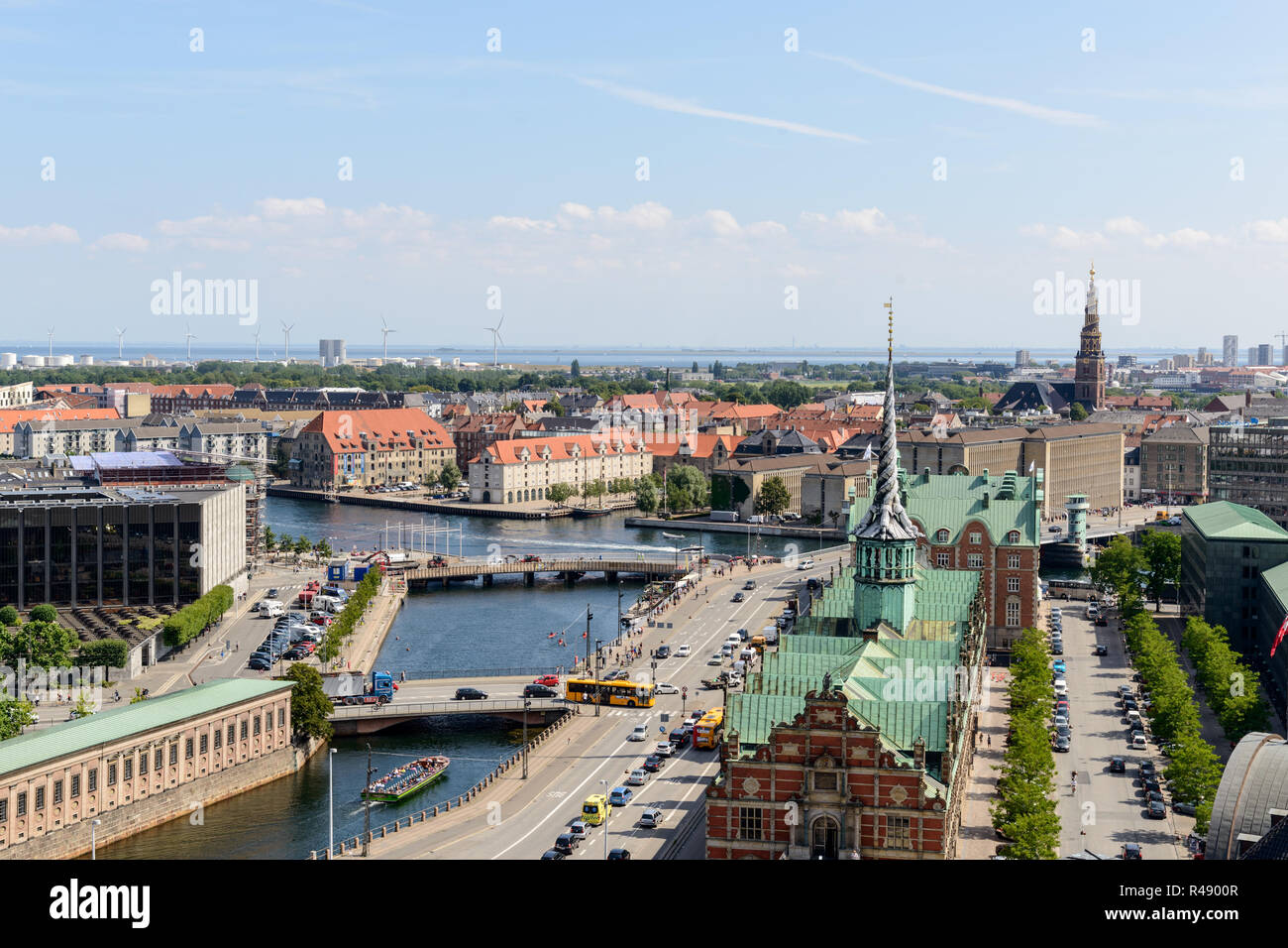Copenhagen Panoramic View Stock Photo - Alamy