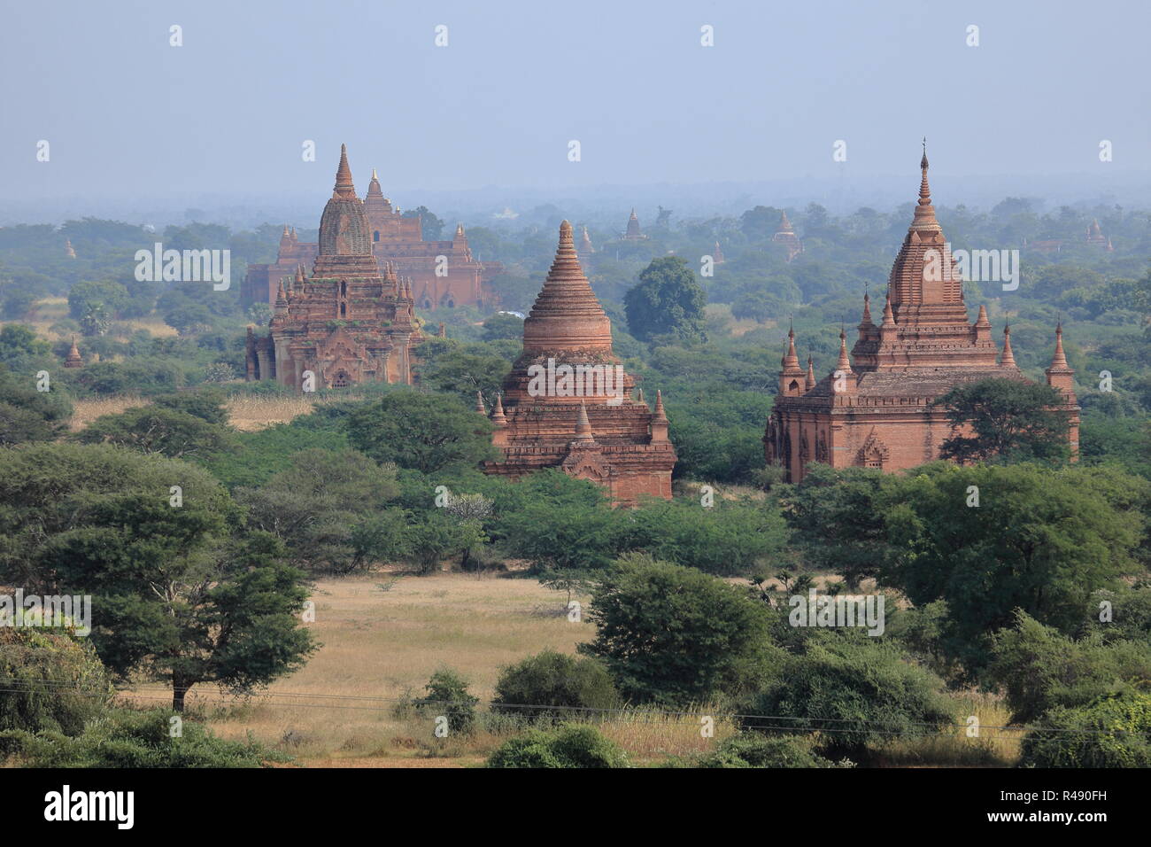 the temples of bagan in myanmar Stock Photo - Alamy