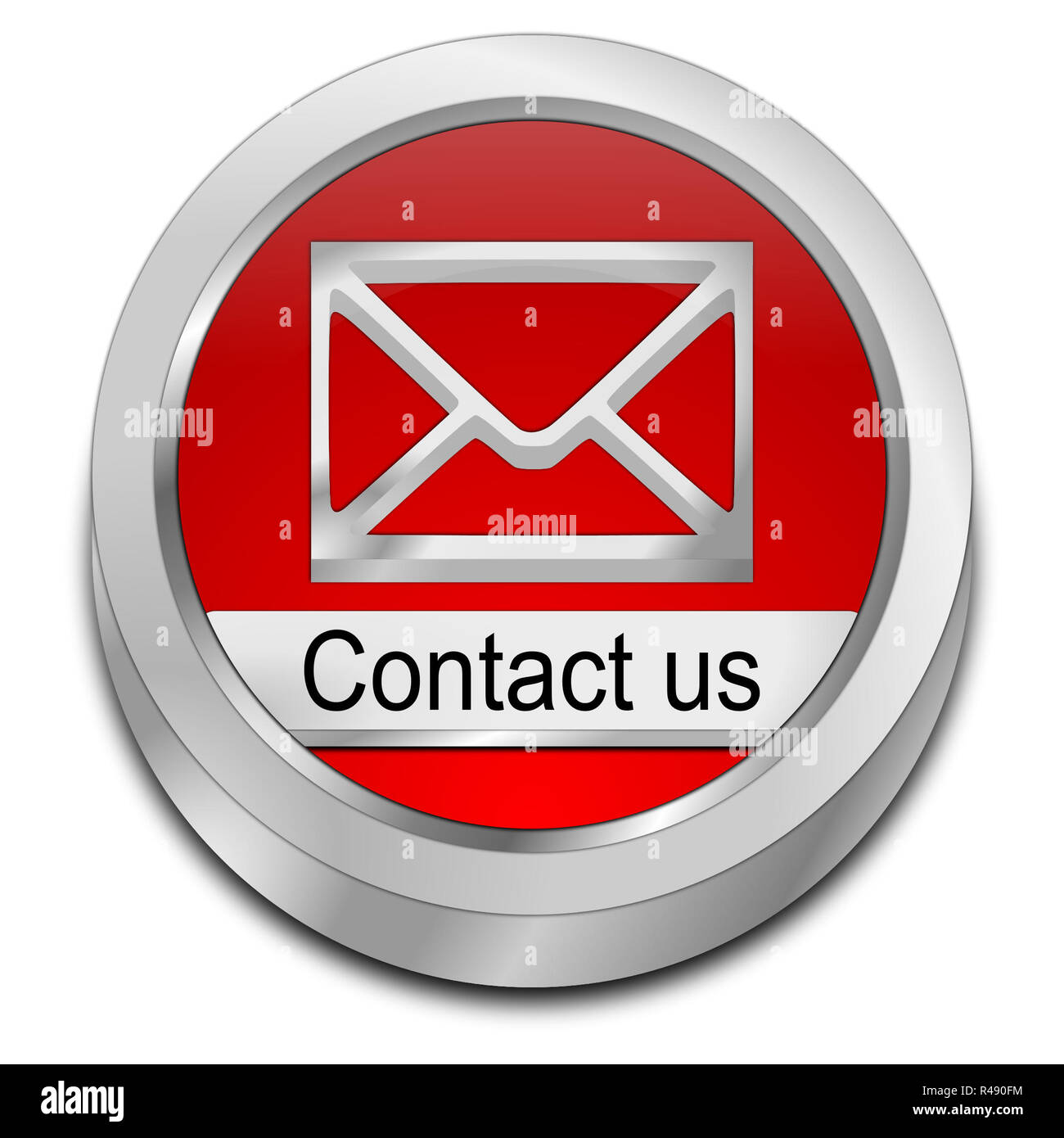 Button contact us Stock Photo - Alamy