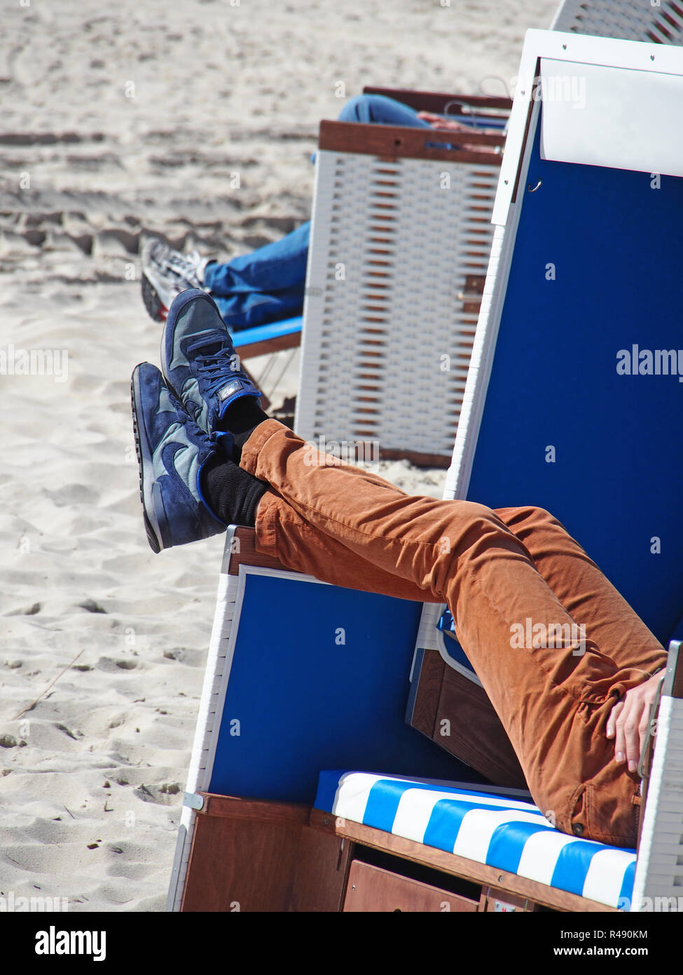 relax in the beach chair Stock Photo - Alamy