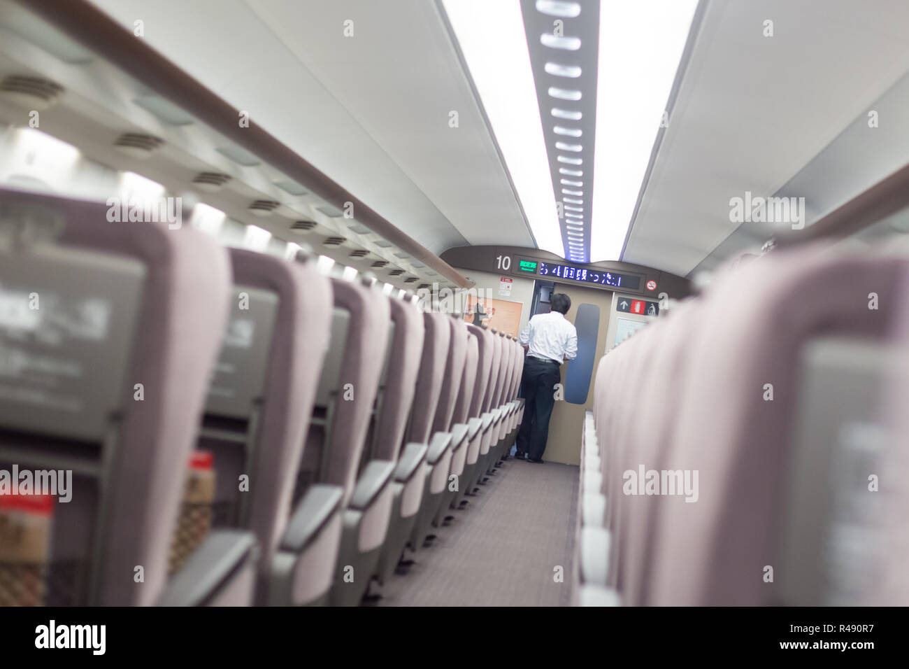 Interior of shinkansen fast train hi-res stock photography and images ...