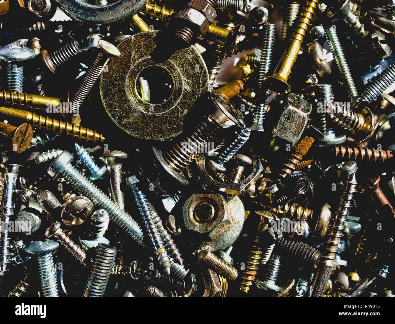 Hardware with altered colours Stock Photo - Alamy