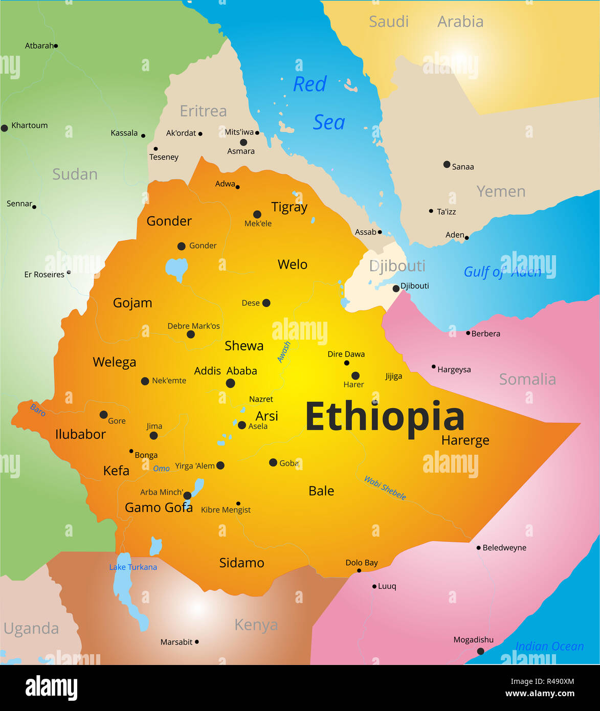 Gulf Of Aden Map Stock Photos & Gulf Of Aden Map Stock Images - Alamy