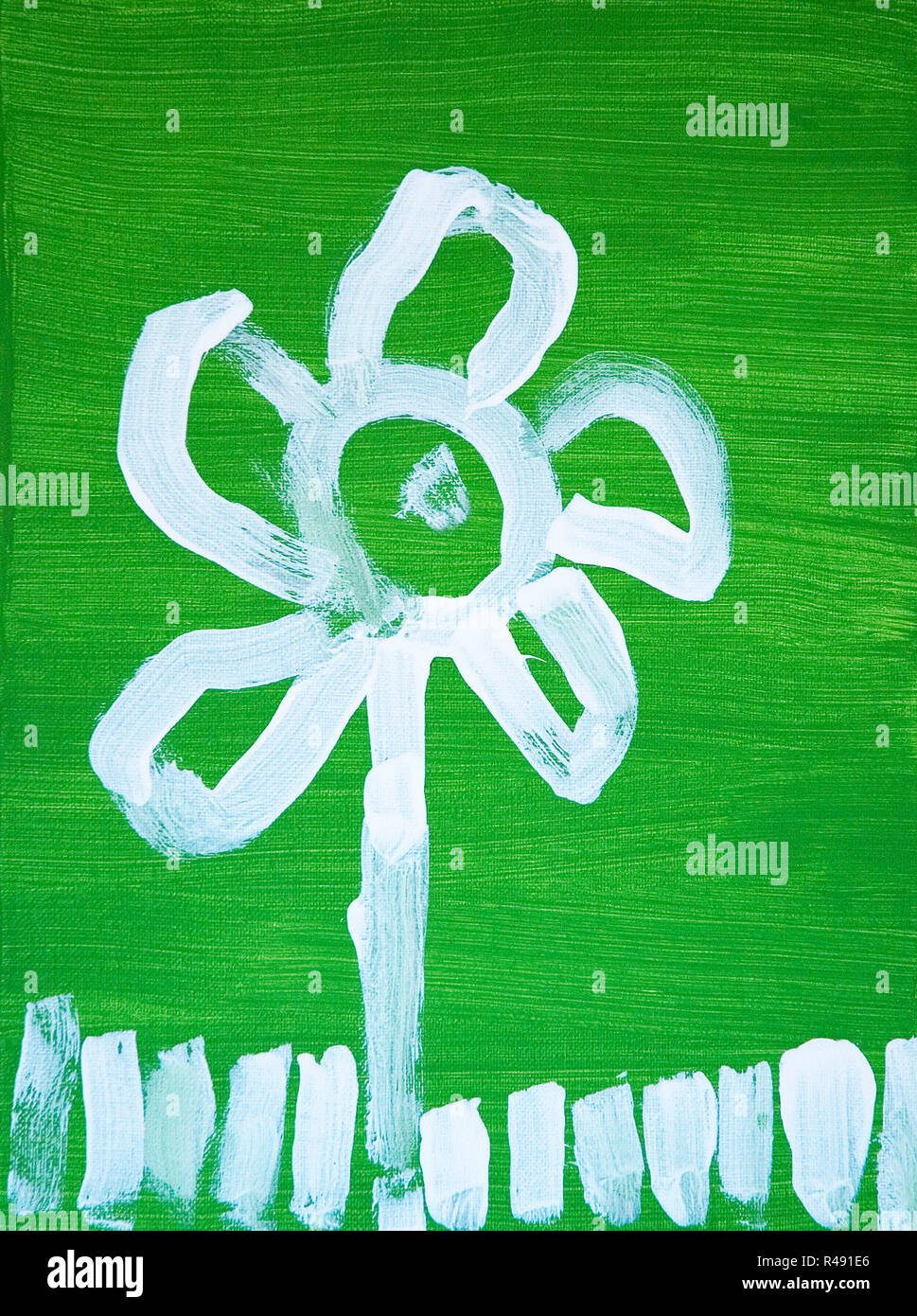 Child flower painting hi-res stock photography and images - Alamy