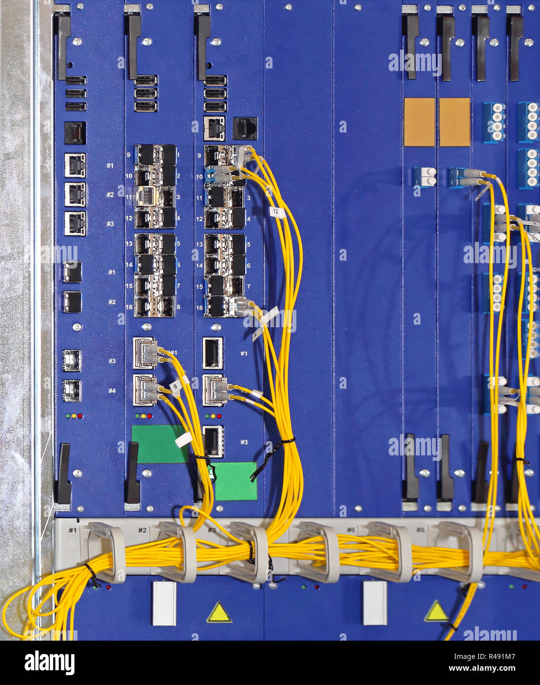 Optical Data Network Hub Stock Photo - Alamy