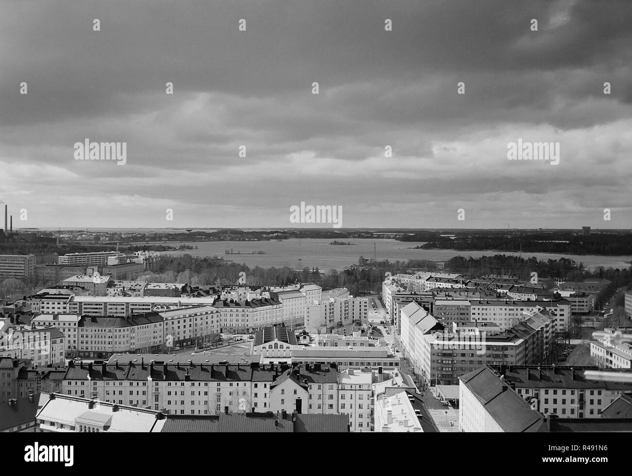 Aerial view of Helsinki Stock Photo - Alamy