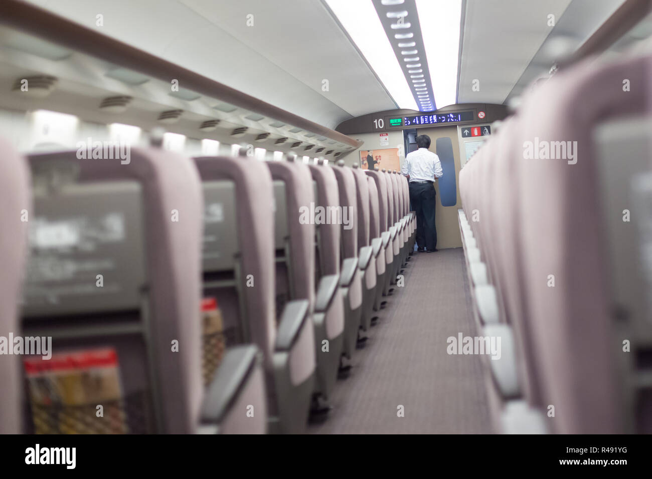 Interior of shinkansen fast train hi-res stock photography and images ...