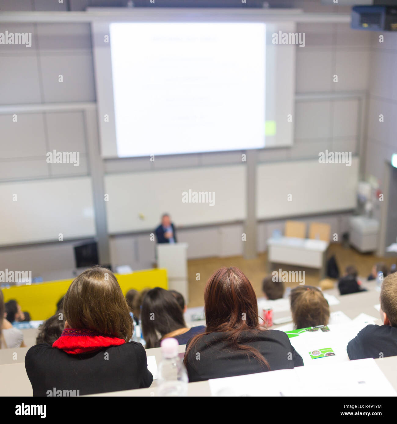 Lecture at university Stock Photo - Alamy