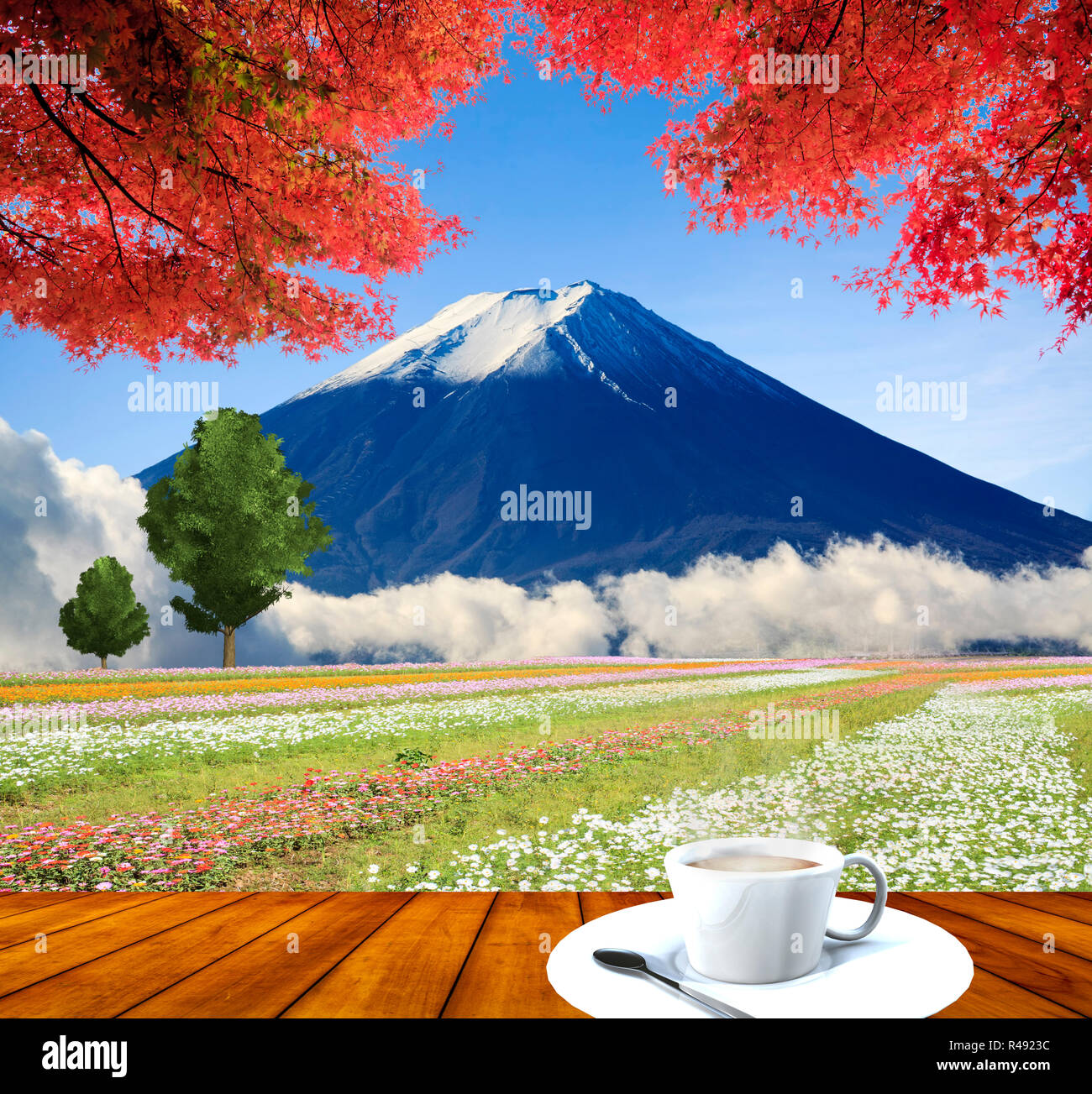 The imaging of beautiful landscape with nice nature color Stock Photo ...