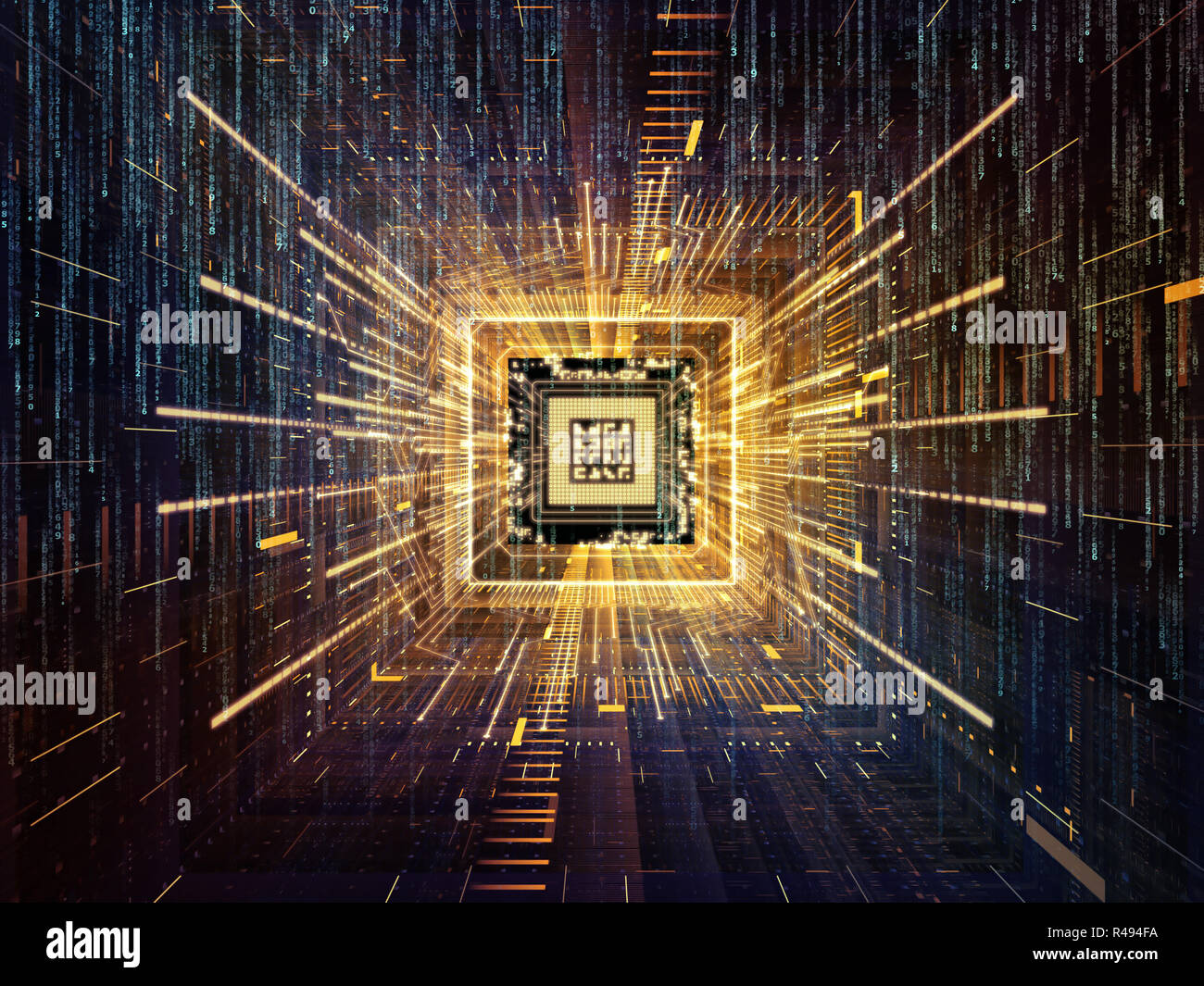 Energy of CPU Stock Photo - Alamy