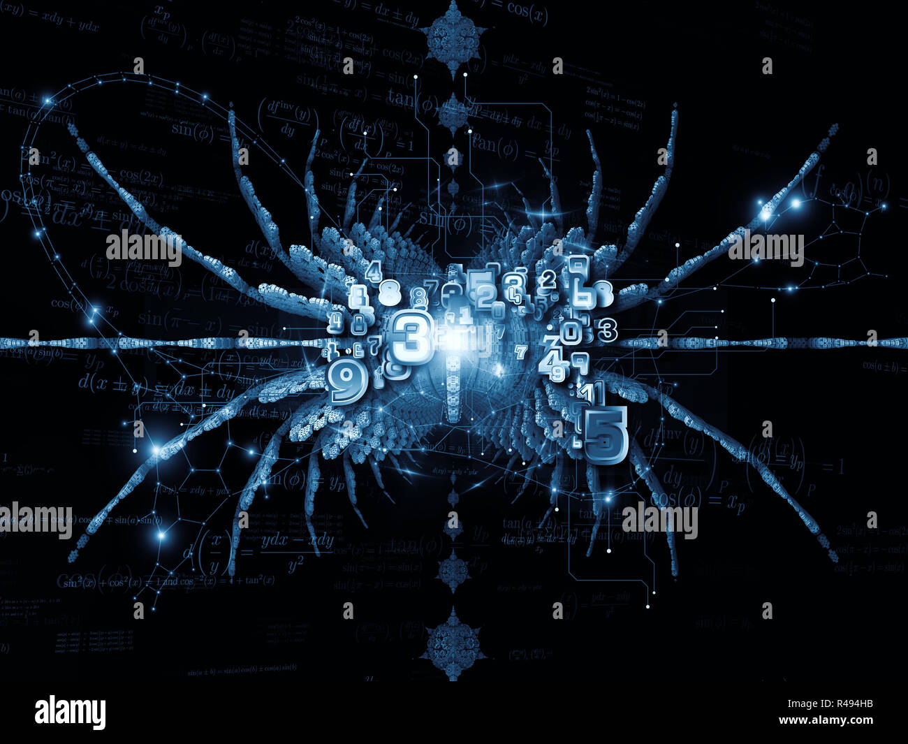 Digital Math Design Stock Photo - Alamy