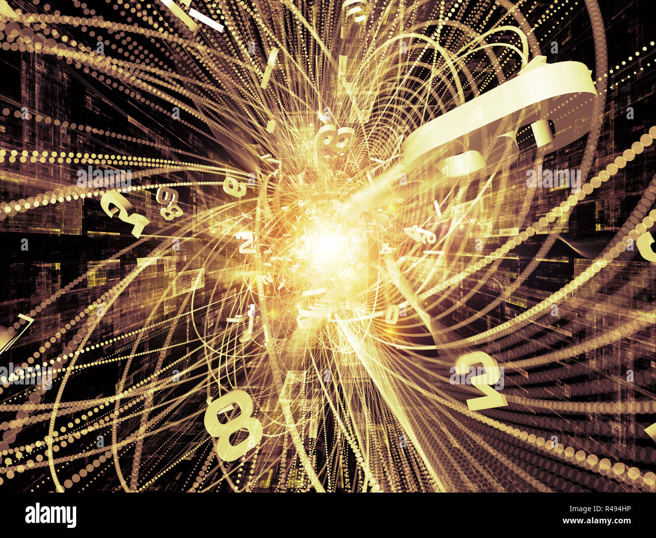 Evolving wave particle hi-res stock photography and images - Alamy