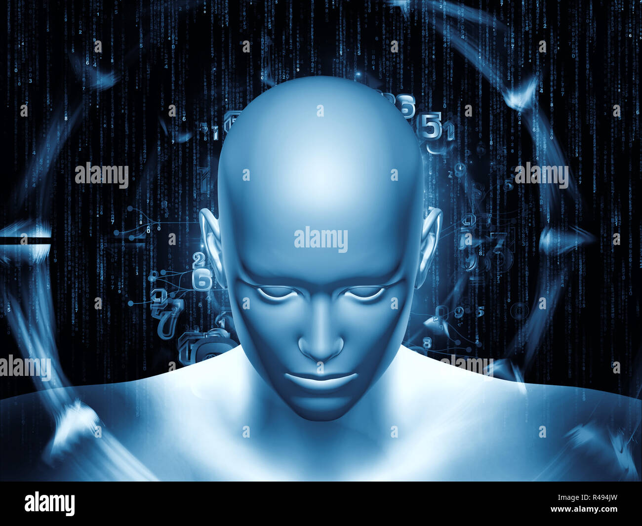 Propagation of Digital Thoughts Stock Photo - Alamy