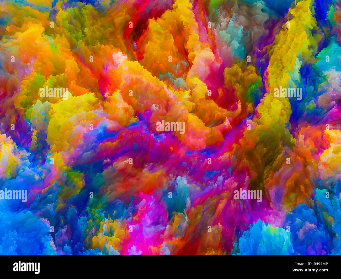 Digital Life of Colors Stock Photo - Alamy